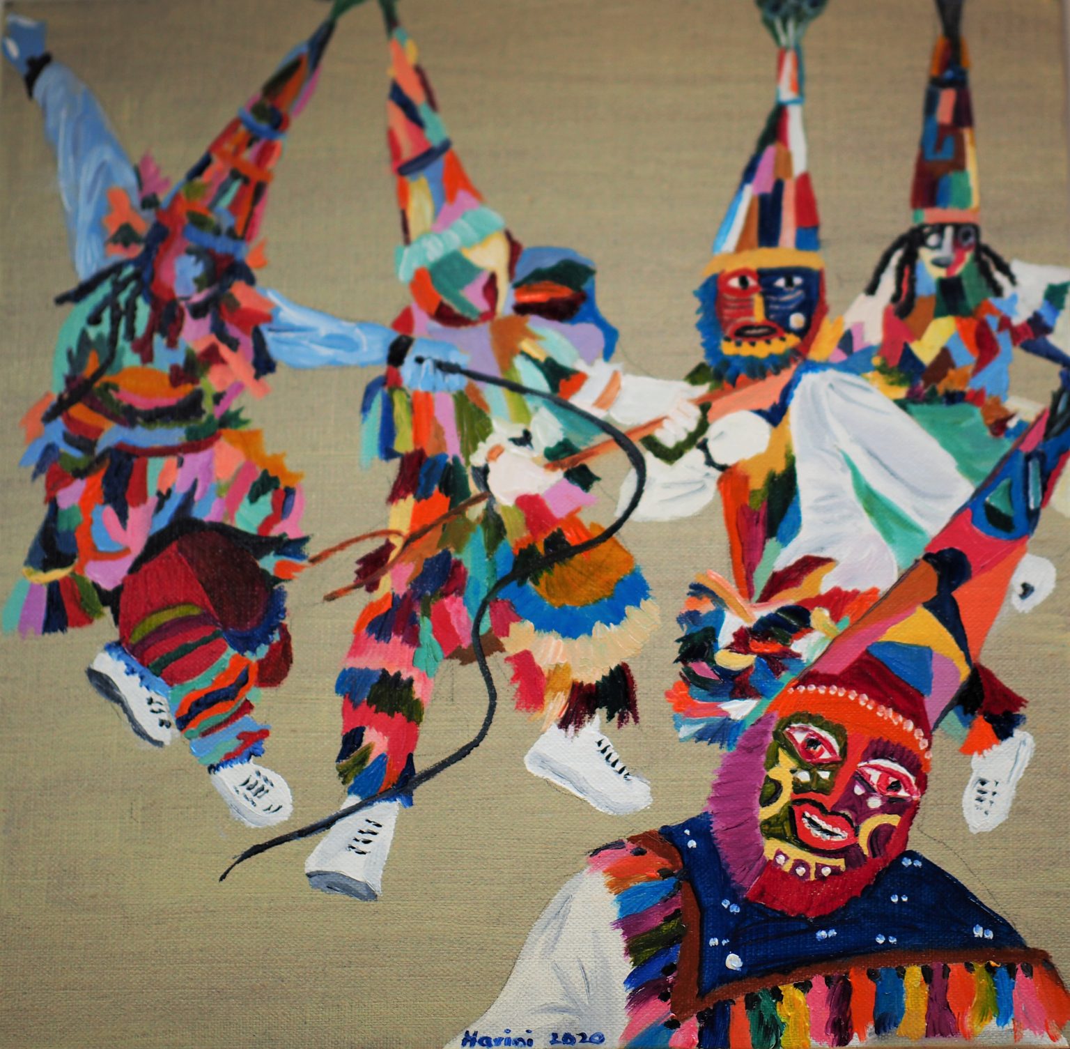 28. Gombey Dancers, Bermuda – Inika Art